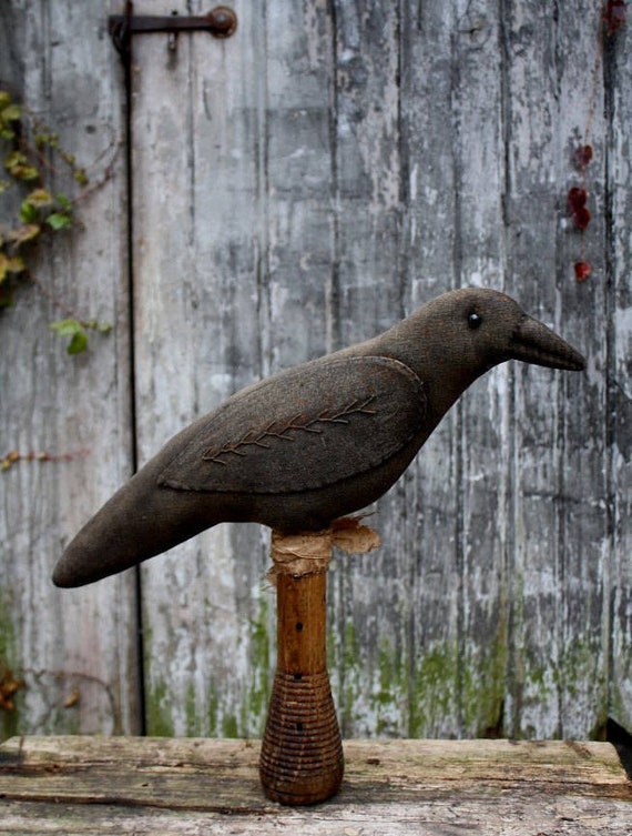 PATTERN Primitive Big Olde Crow Digital PDF Pattern Bird - Etsy