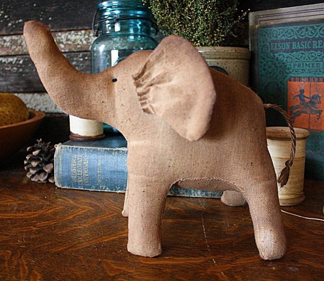 PATTERN Primitive Lucky the Elephant Digital PDF Pattern, Primitive ...
