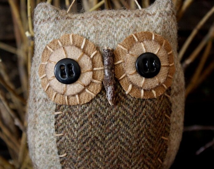 Primitive Owl Folk Art Ornie Epattern - Etsy