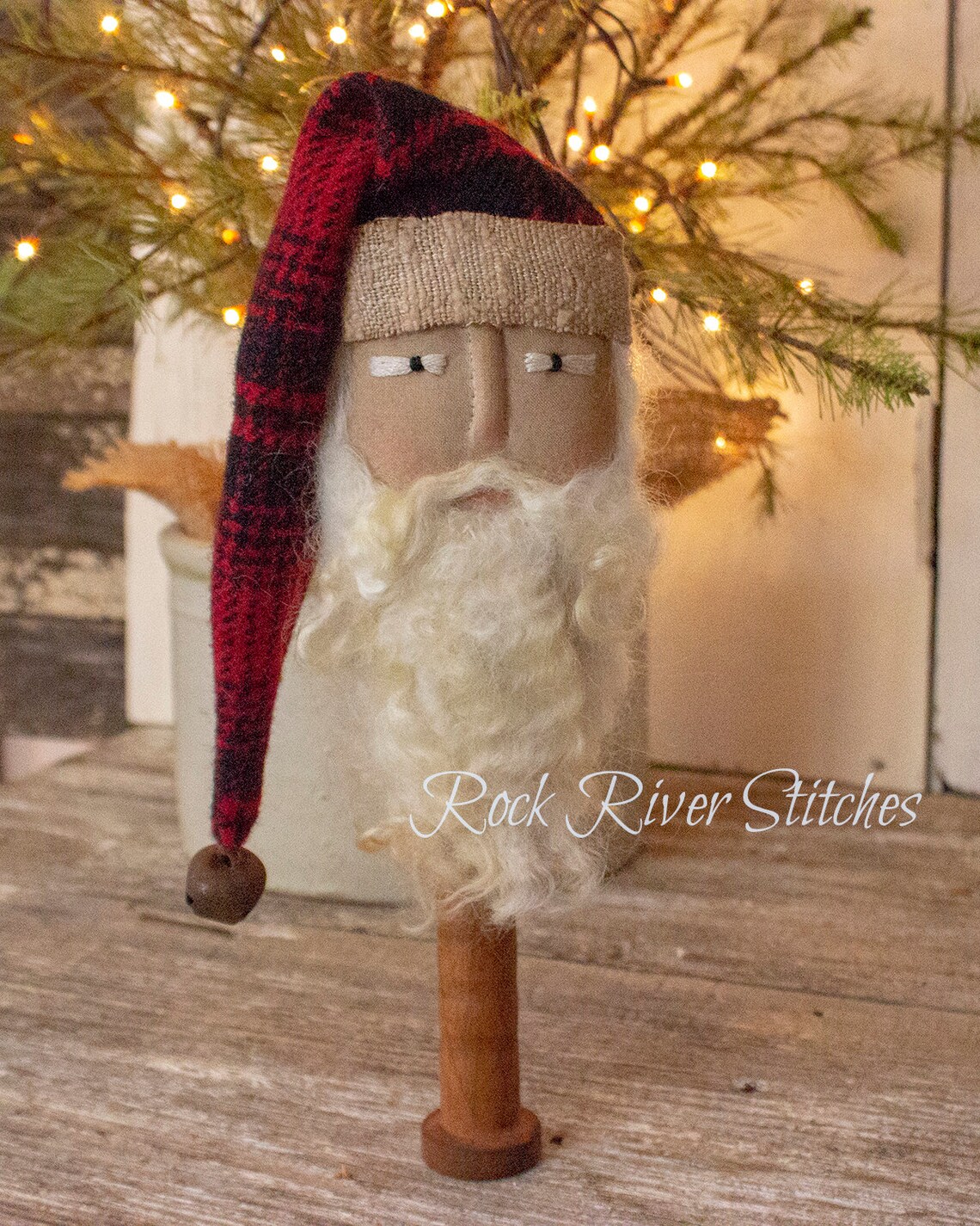 PATTERN Primitive Christmas Folk Art Sant Make Do Holiday - Etsy