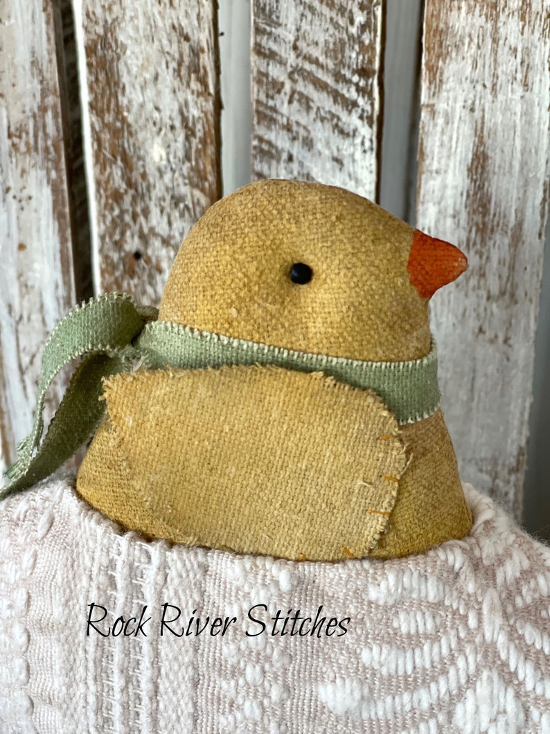 PATTERN PDF Digital Primitive Spring Chick in Eggshell - Etsy