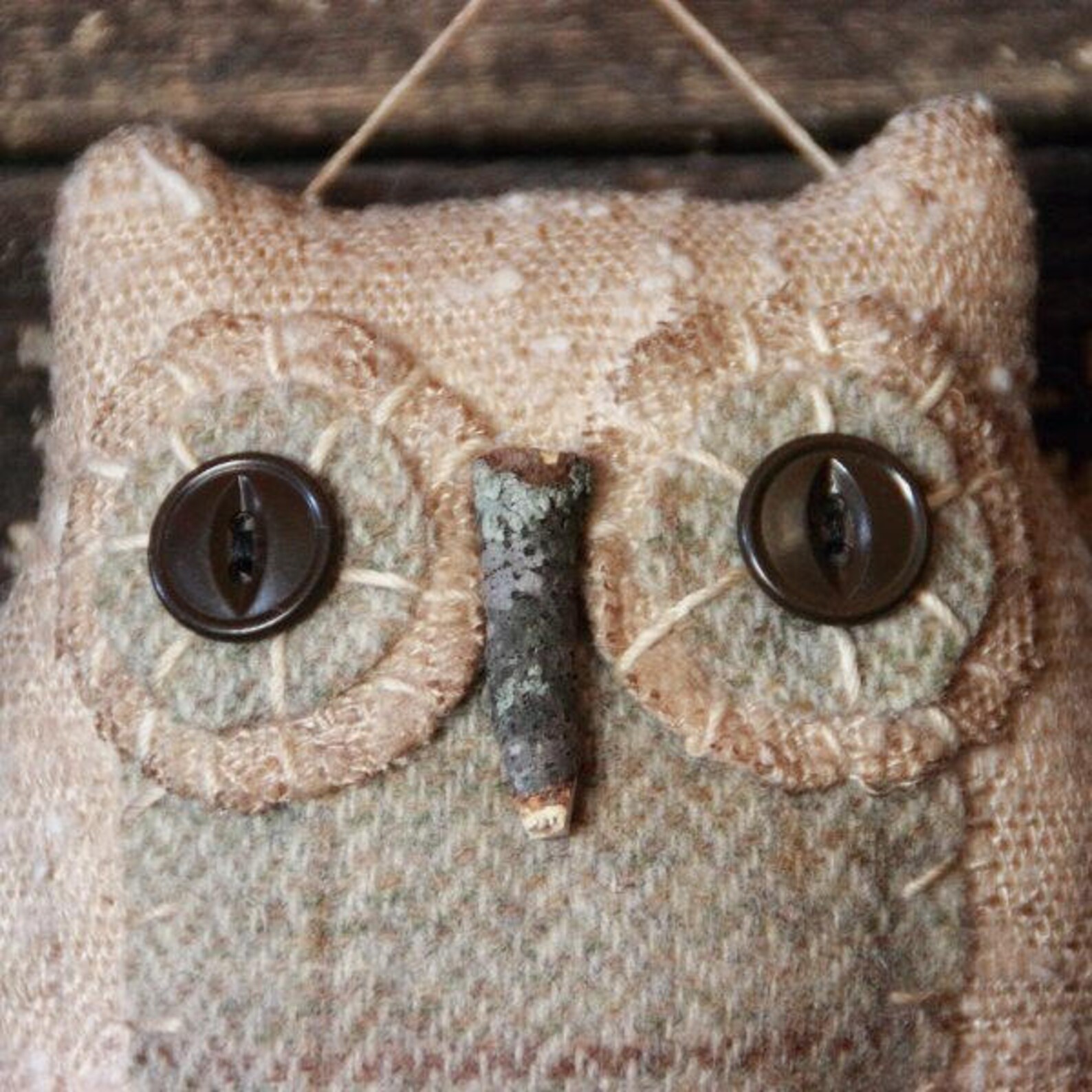 PATTERN Primitive Owl Folk Art Ornie Digital PDF Pattern Owl - Etsy