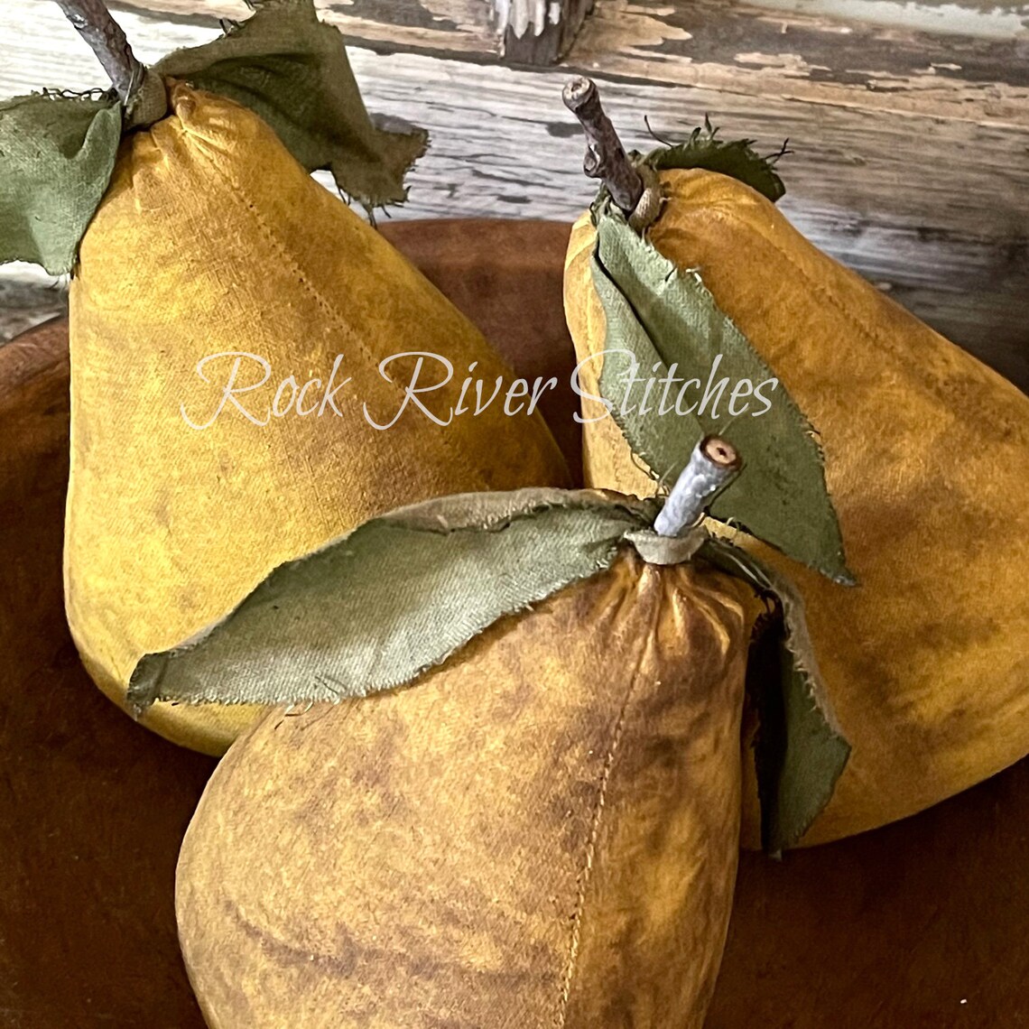PATTERN Primitive Fall Harvest Pears PATTERN PDF Pattern - Etsy