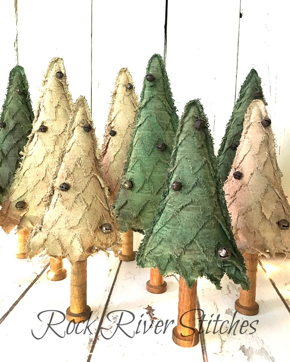 Digital PDF PATTERN Primitive Shabby Christmas Tree Make Do PATTERN - Etsy