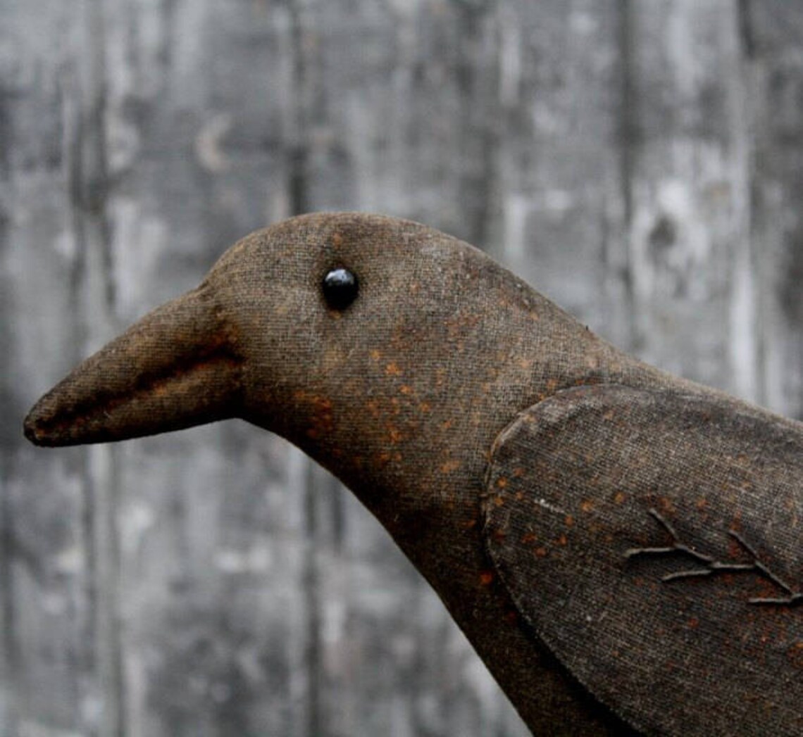 PATTERN Primitive Big Olde Crow Digital PDF Pattern, Bird Sewing ...