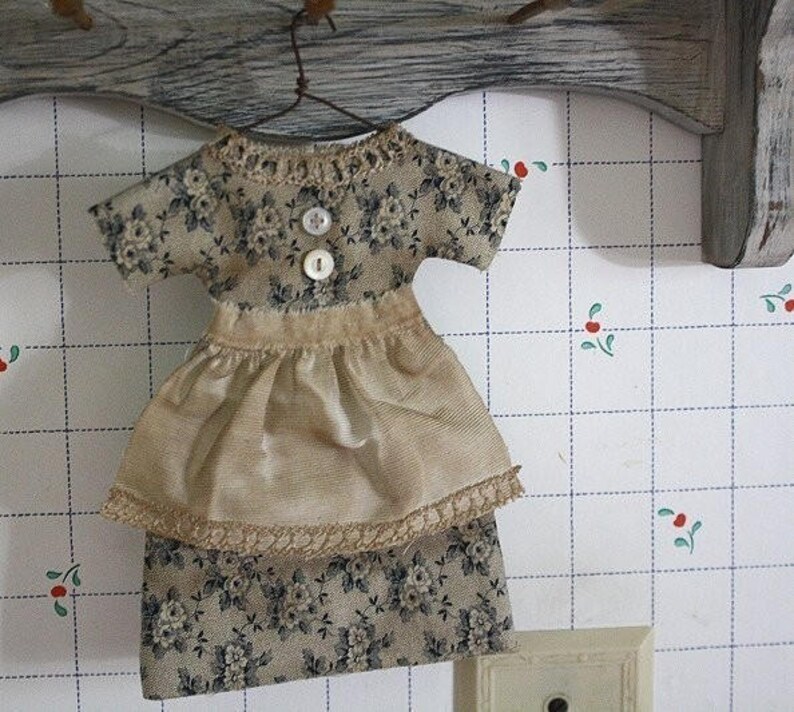 PATTERN Primitive Folk Art Doll Dress Ornie Digital PDF | Etsy