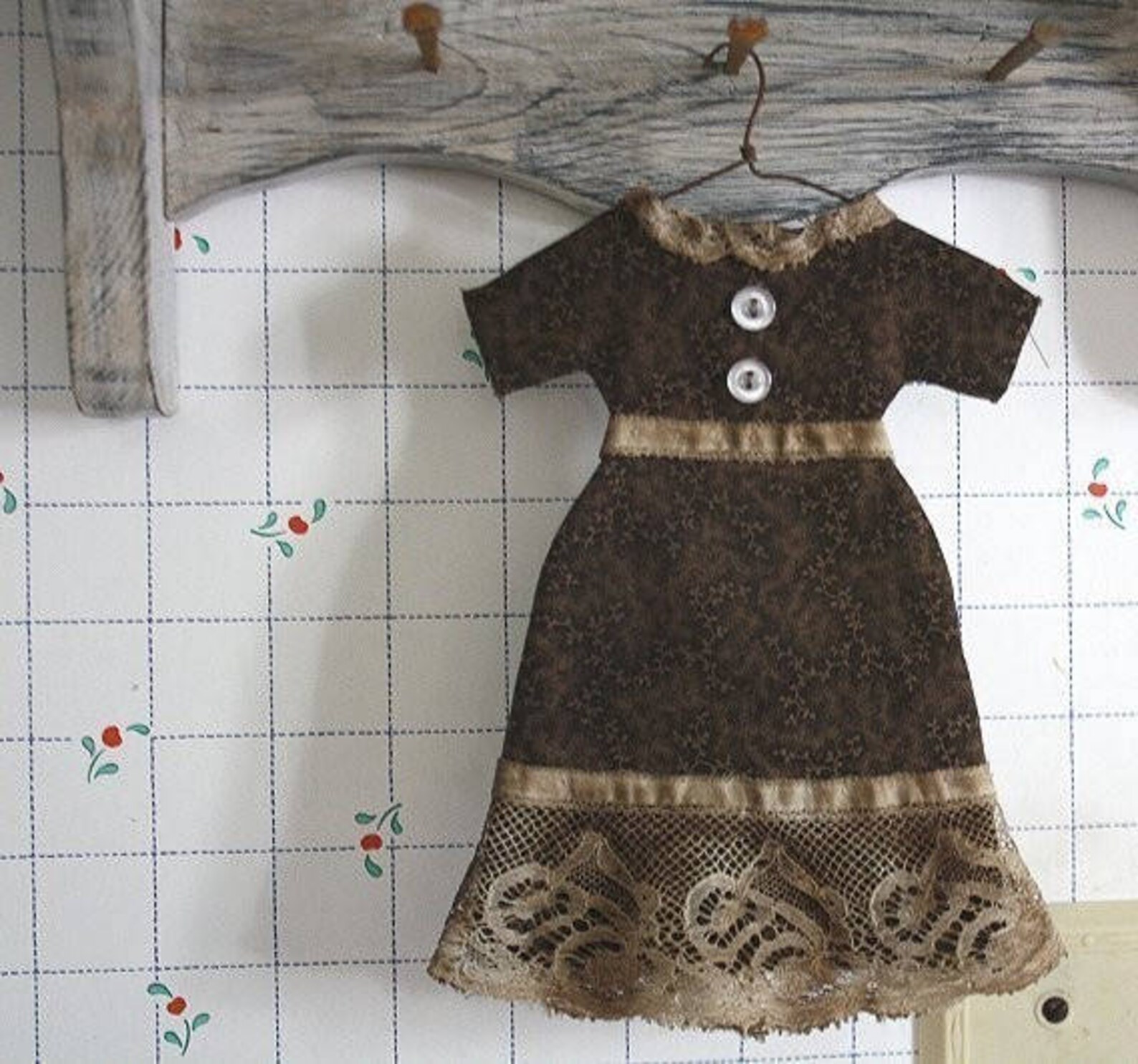 PATTERN Primitive Folk Art Doll Dress Ornie Digital PDF | Etsy