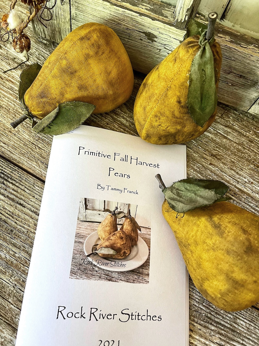 PATTERN Primitive Fall Harvest Pears PATTERN, PDF Pattern - Etsy