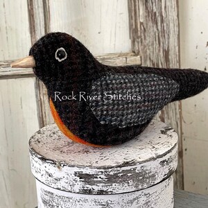 Primitive Wool Robin Bird Pattern, Sewing Pattern - Etsy