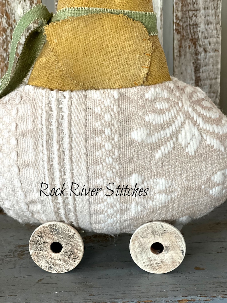 PATTERN PDF Digital Primitive Spring Chick in Eggshell - Etsy