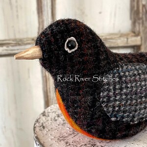 Primitive Wool Robin Bird Pattern, Sewing Pattern - Etsy