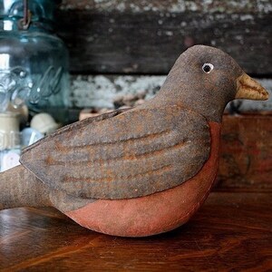 PATTERN Primitive Spring American Robin Bird Digital PDF Pattern - Etsy