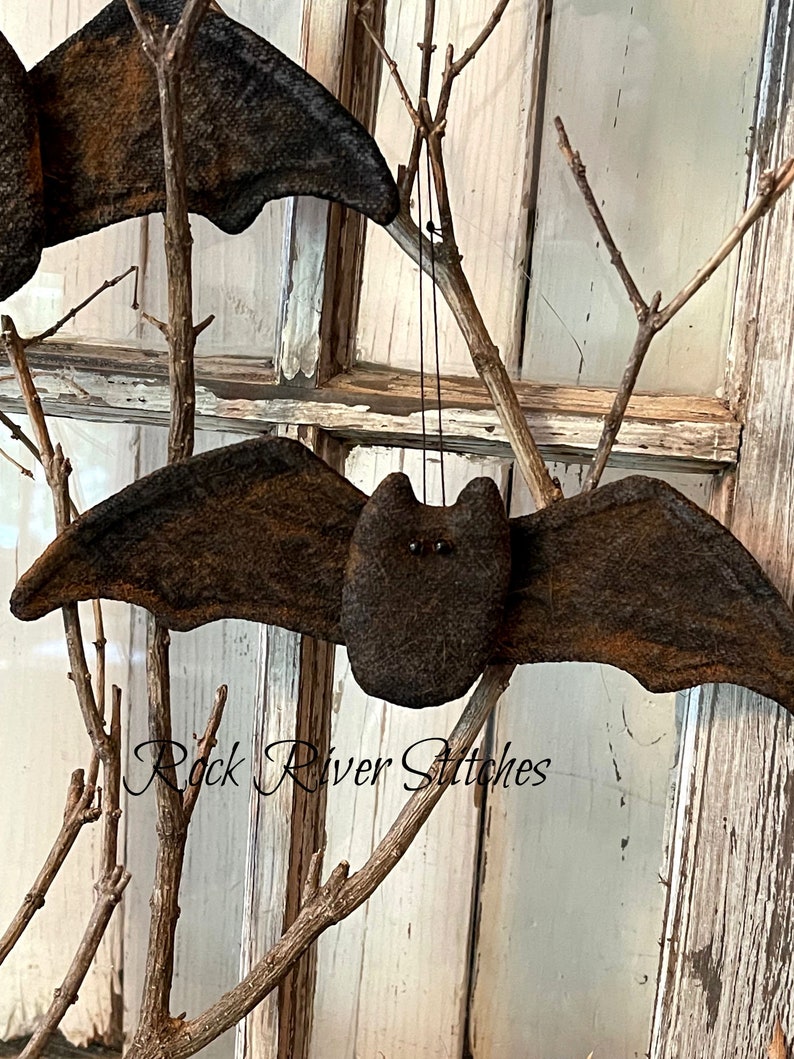 PDF Sewing Pattern Primitive Halloween Bat Ornie Pattern - Etsy