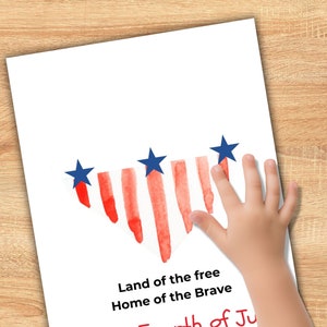 4th of July Handprint Craft, Handprint Art, Handprint Art Craft, July ...