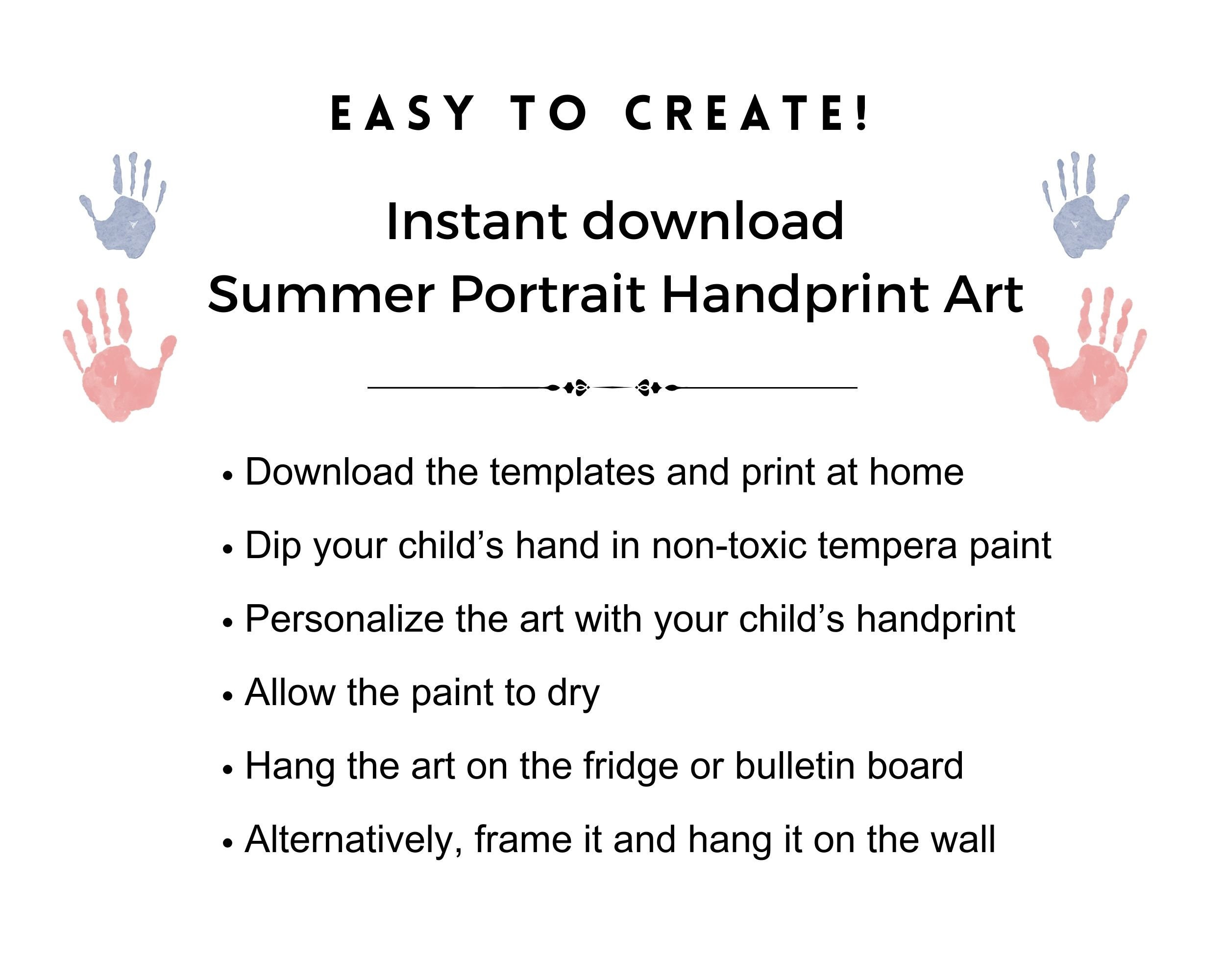 Welcome Summer Handprint Craft, Stay Cool Footprint Art, Handprint Art ...