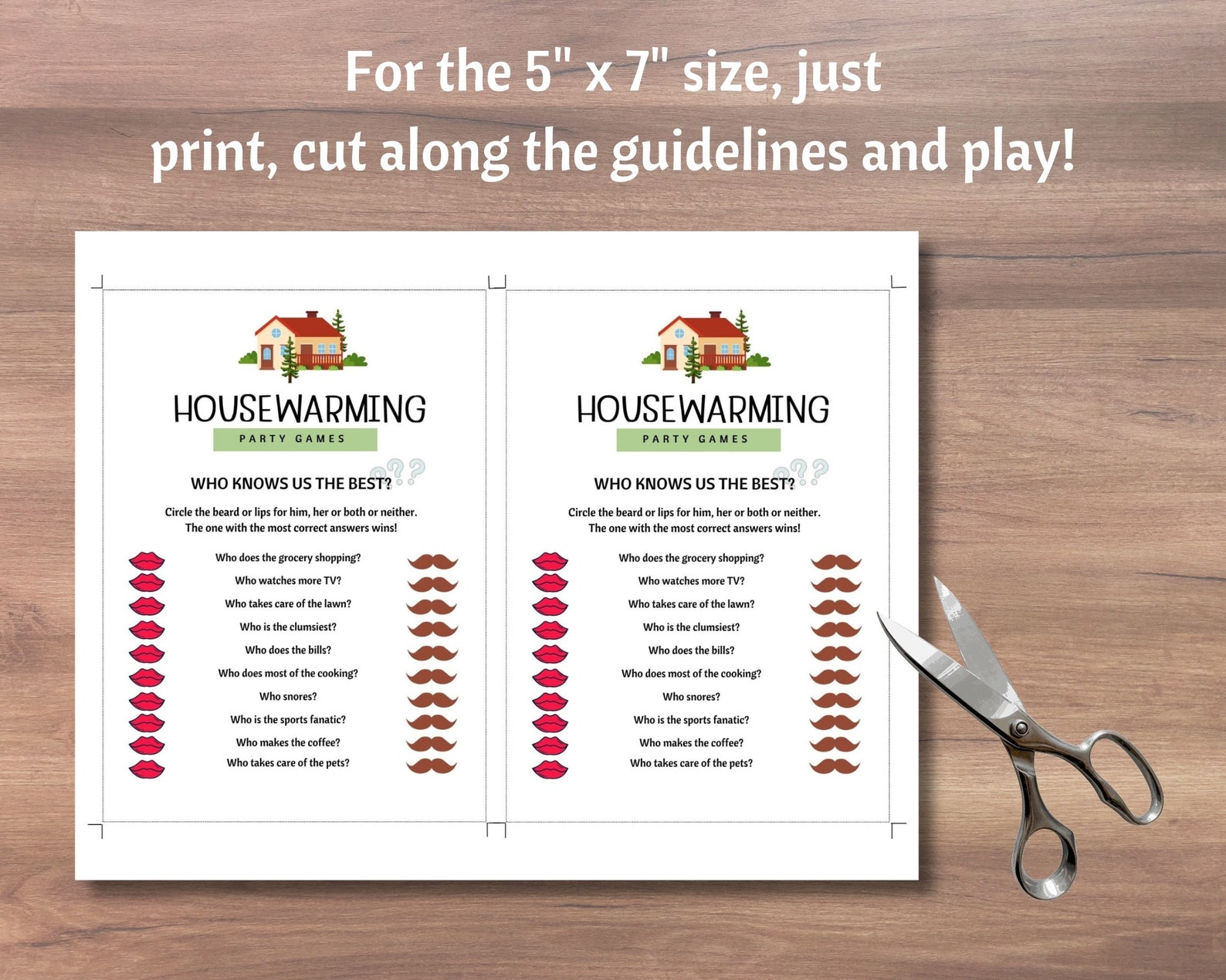 Housewarming Party Games, Printable Games, Housewarming Activities, New ...