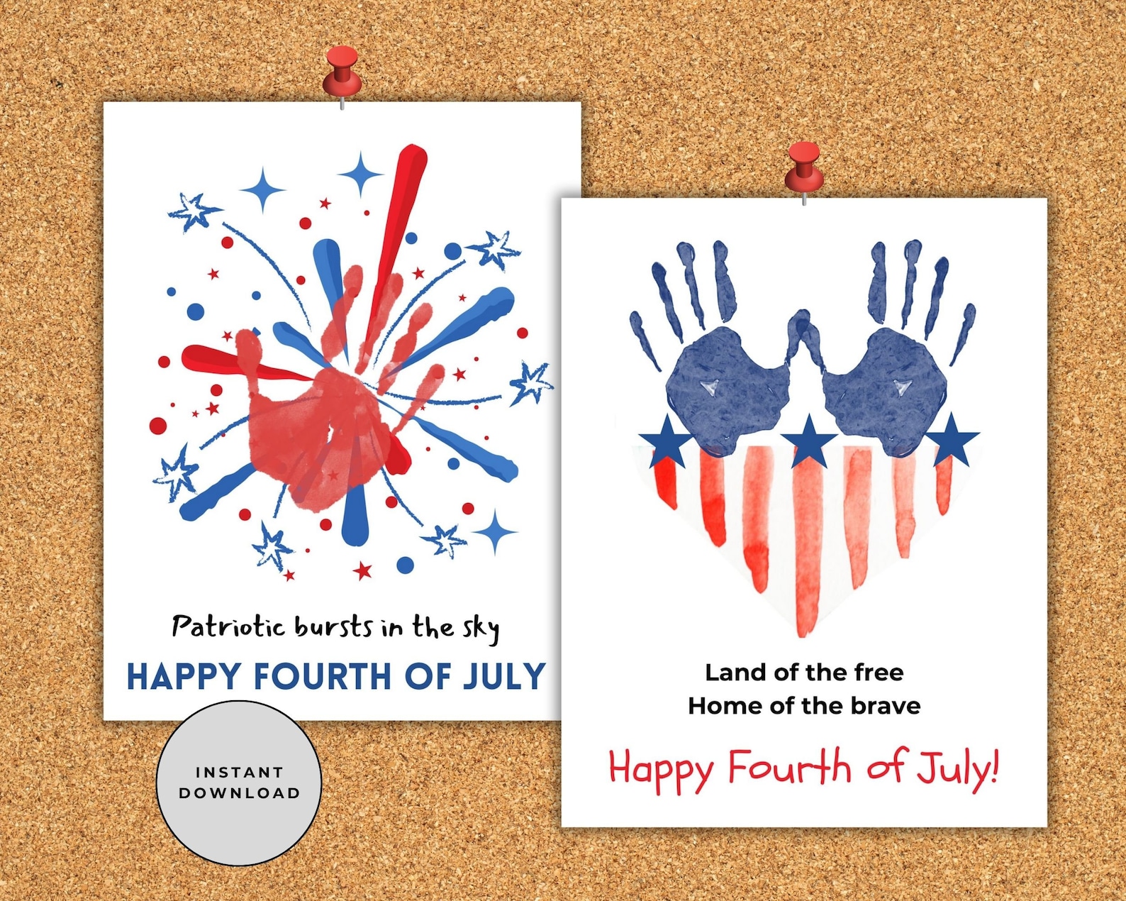 4th of July Handprint Craft, Handprint Art, Handprint Art Craft, July ...