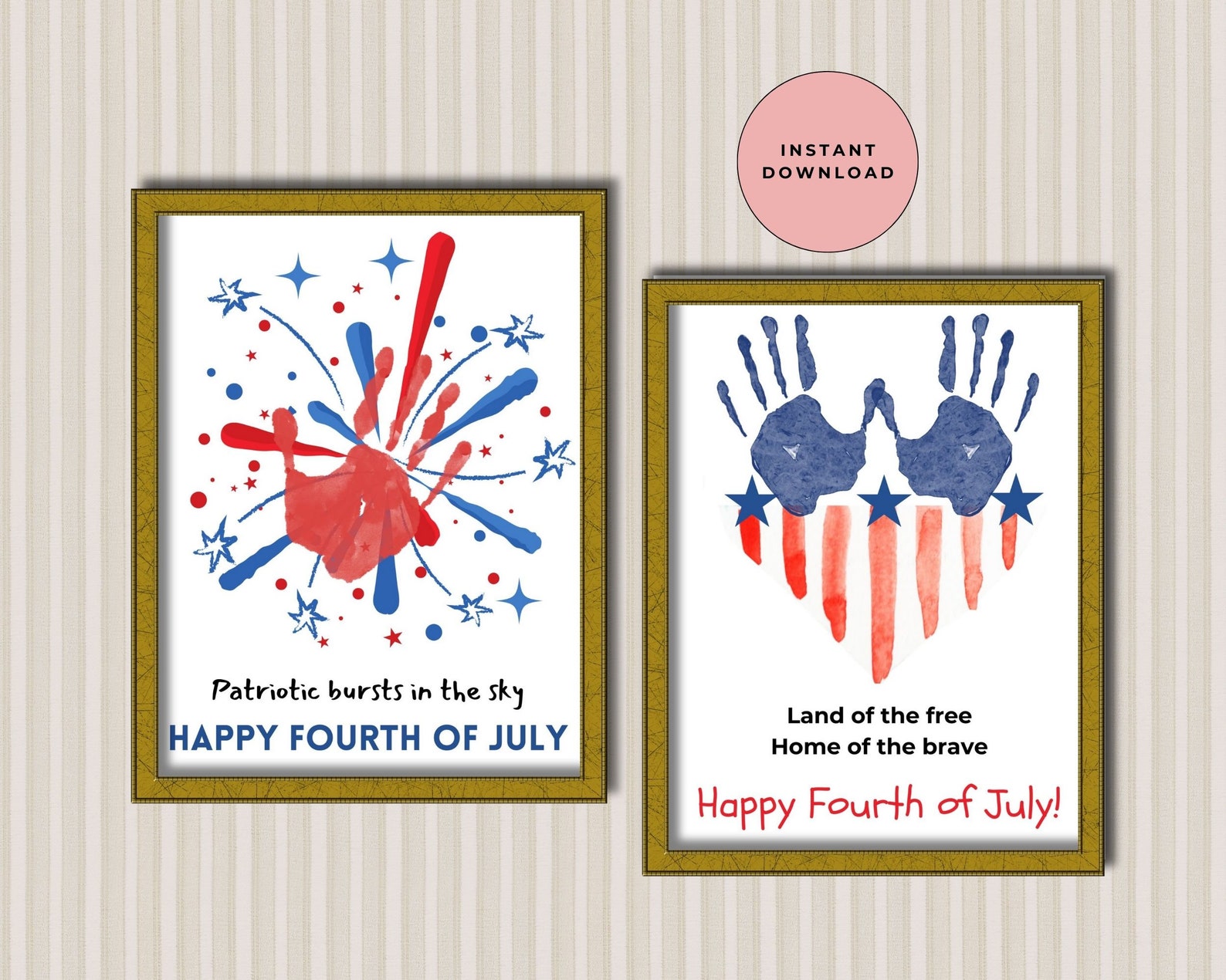 4th of July Handprint Craft, Handprint Art, Handprint Art Craft, July ...
