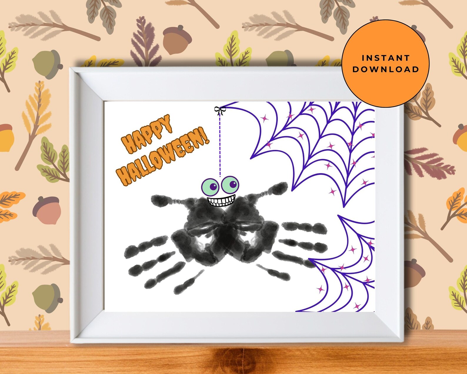 Halloween Handprint Craft Printable, Halloween Handprint Art, Halloween ...