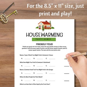 Friendly Feud, Housewarming Party Games, Printable Game, Housewarming ...