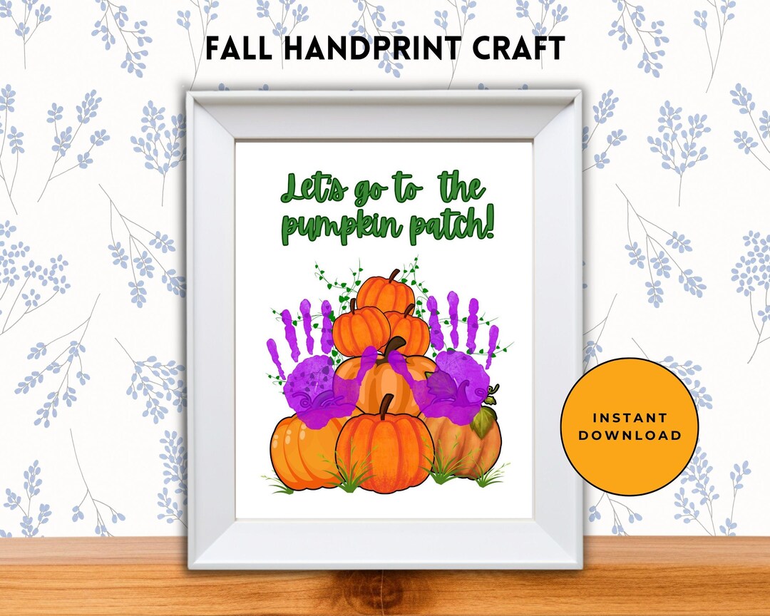 Fall Handprint Craft, , Pumpkin Handprint, Handprint Art, Fall ...