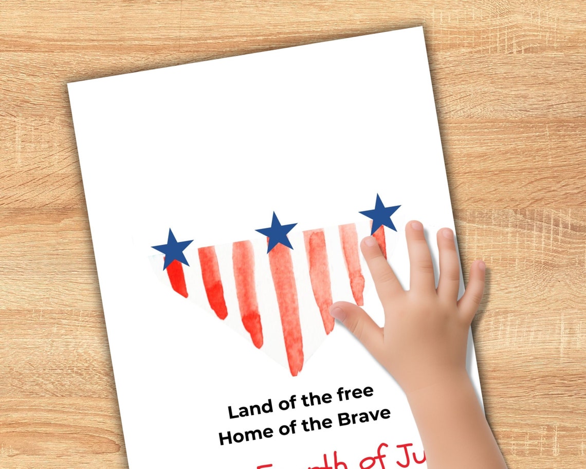 4th of July Handprint Craft, Handprint Art, Handprint Art Craft, July ...