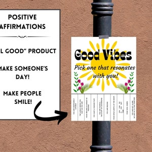 Positive Affirmation Tear-off Flyer, Tear-off Compliments Printable ...