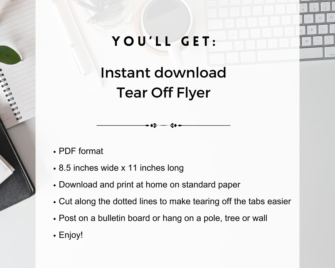 Positive Affirmation Tear-off Flyer, Tear-off Compliments Printable ...