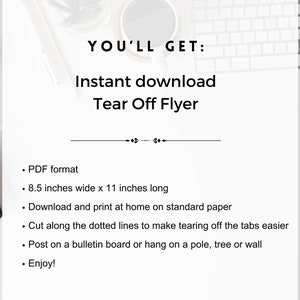 Positive Affirmation Tear-off Flyer, Tear-off Compliments Printable ...