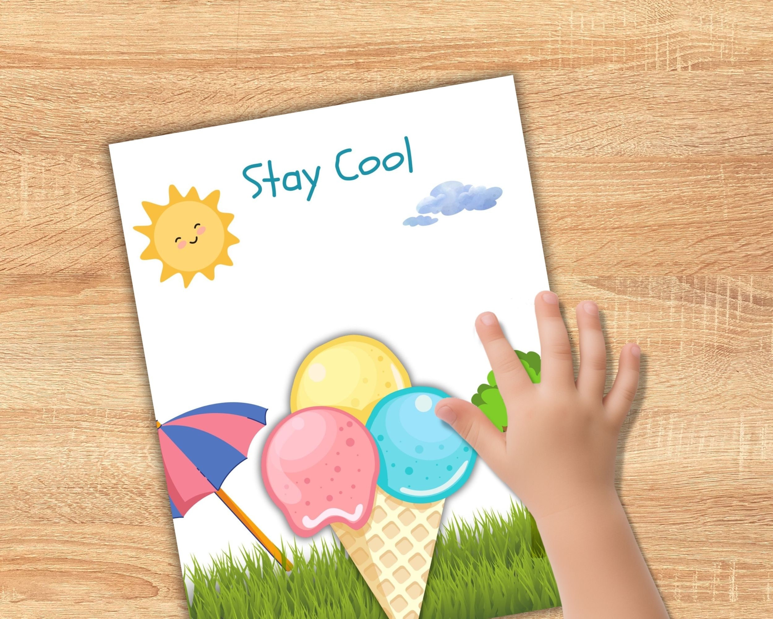 Welcome Summer Handprint Craft, Stay Cool Footprint Art, Handprint Art ...