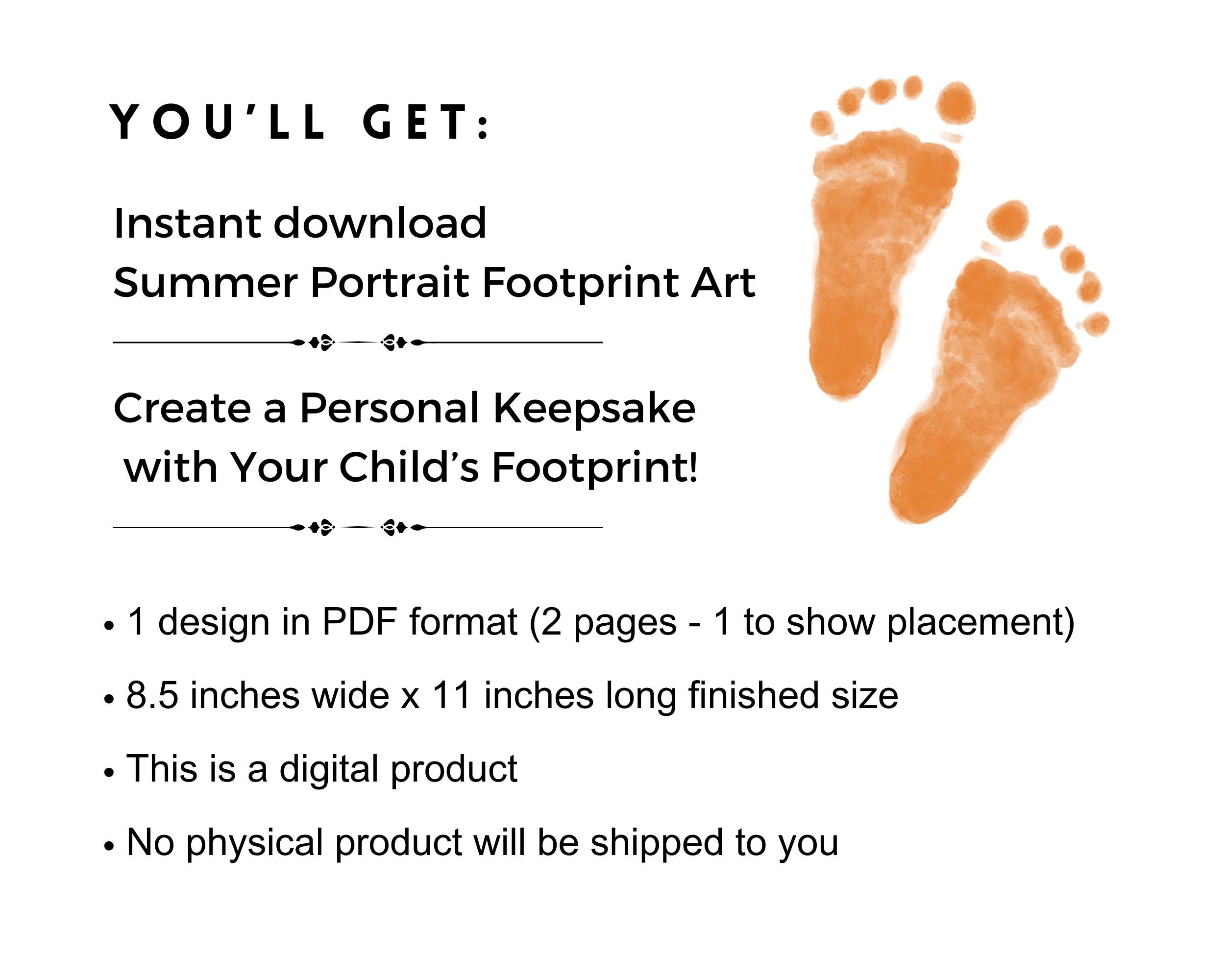 Welcome Summer Footprint Craft, Stay Cool Footprint Art, Footprint Art ...