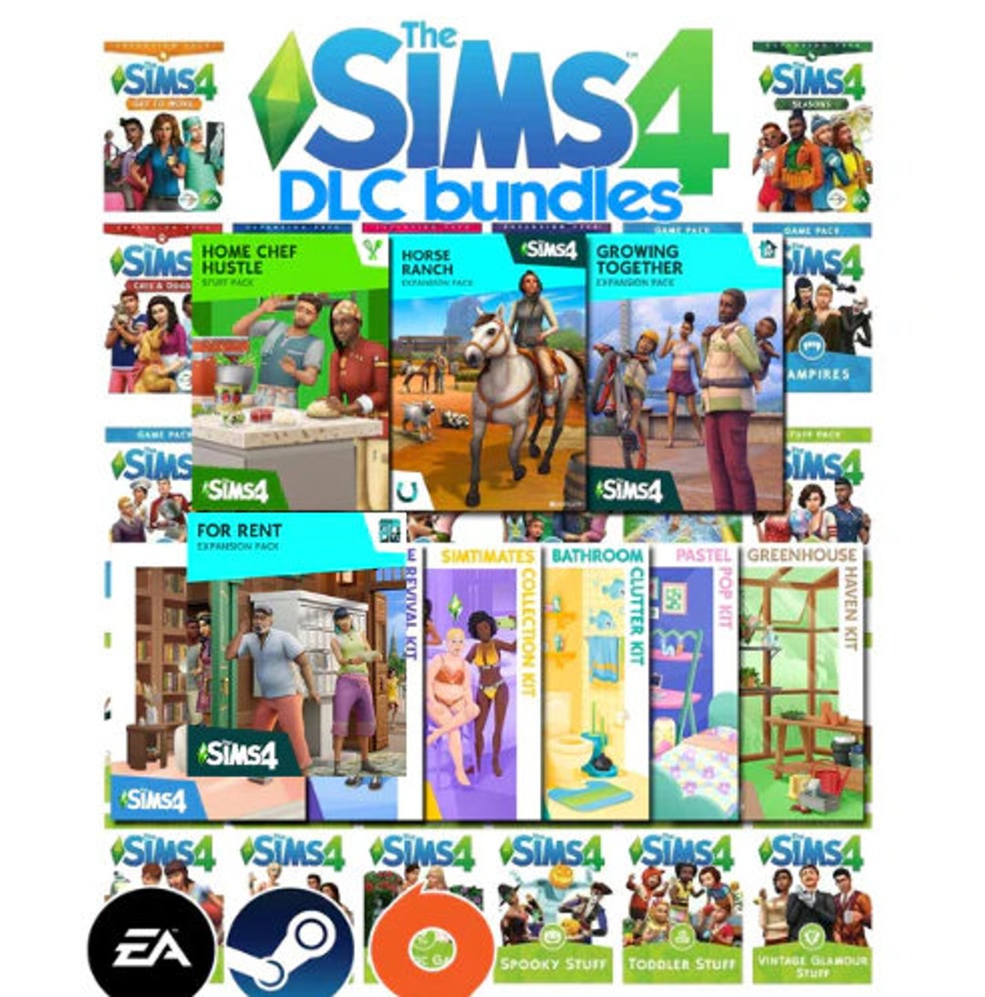 The Sims 4 Complete Collection With All DLC Expansions 72 Stuff Packs ...