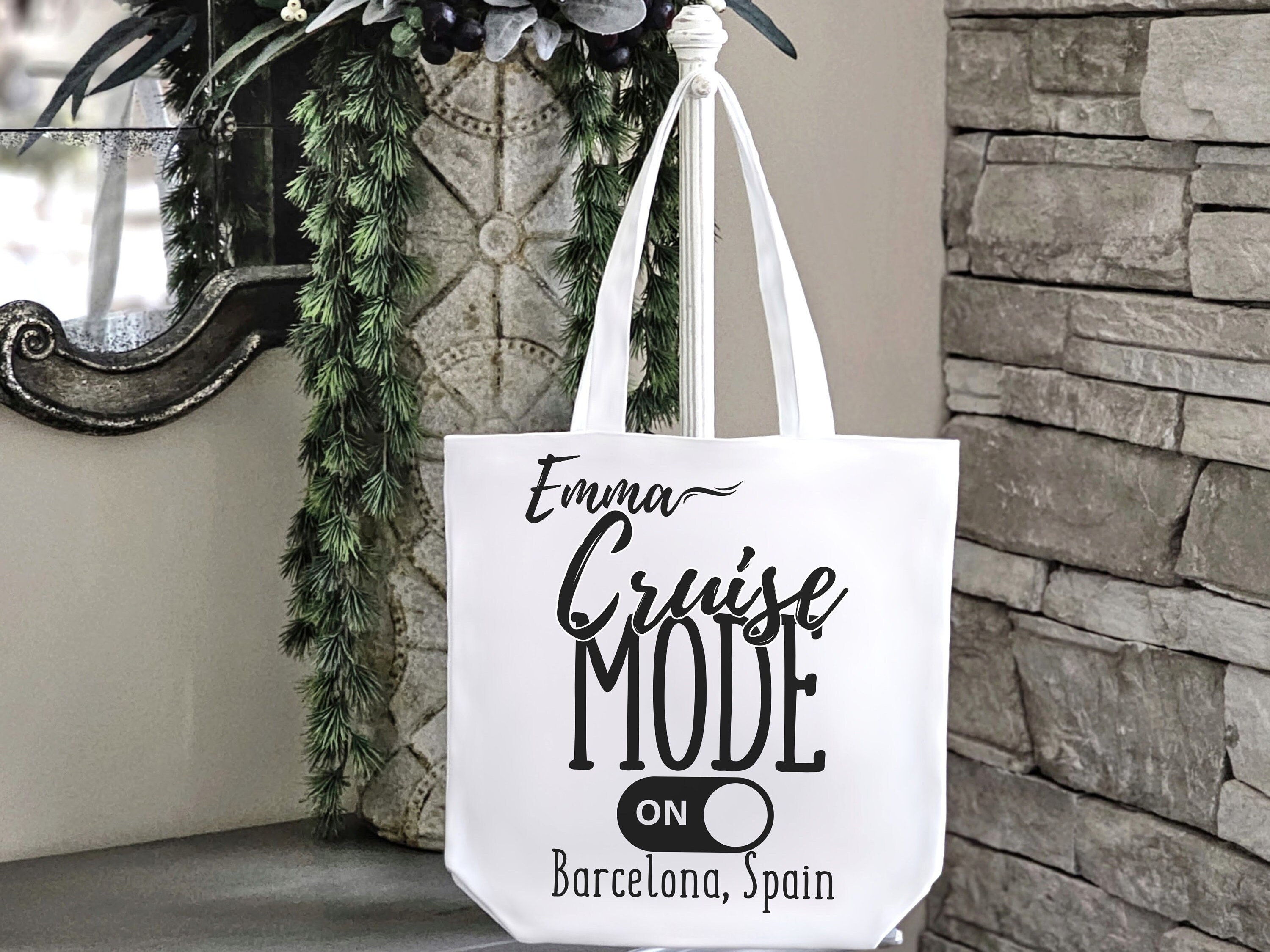 Customizable Cruise Tote Matching Totebag Small Tote Bag Men's Tote Bag ...
