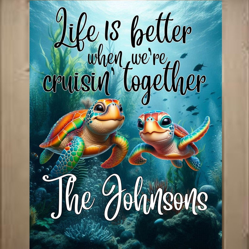 Sea Turtle Garden Flag - Etsy