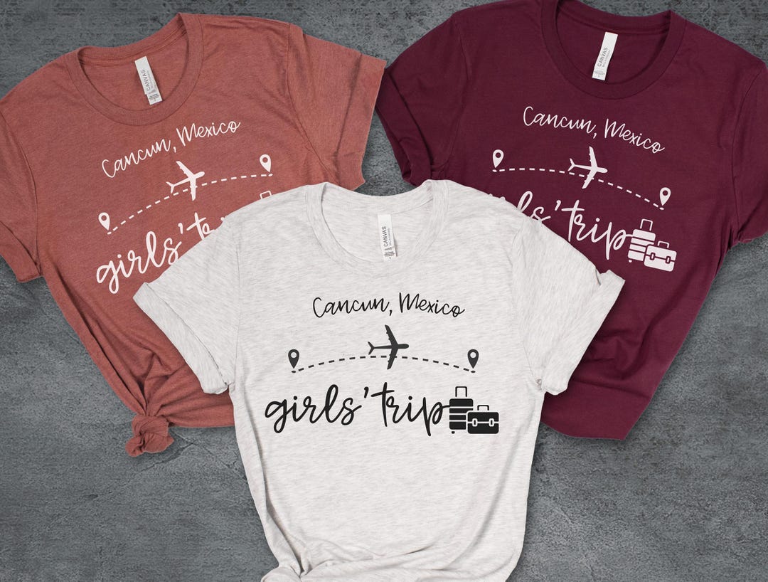 Custom Girls Trip 2024 Shirt Girls Trip T-shirt Matching Graphic Tshirts Best Friend Gift Girls ...