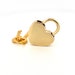 Small Gold Heart Padlock Lovelock With Keys - Etsy