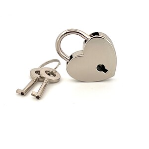 Small Gold Heart Padlock Lovelock With Keys - Etsy