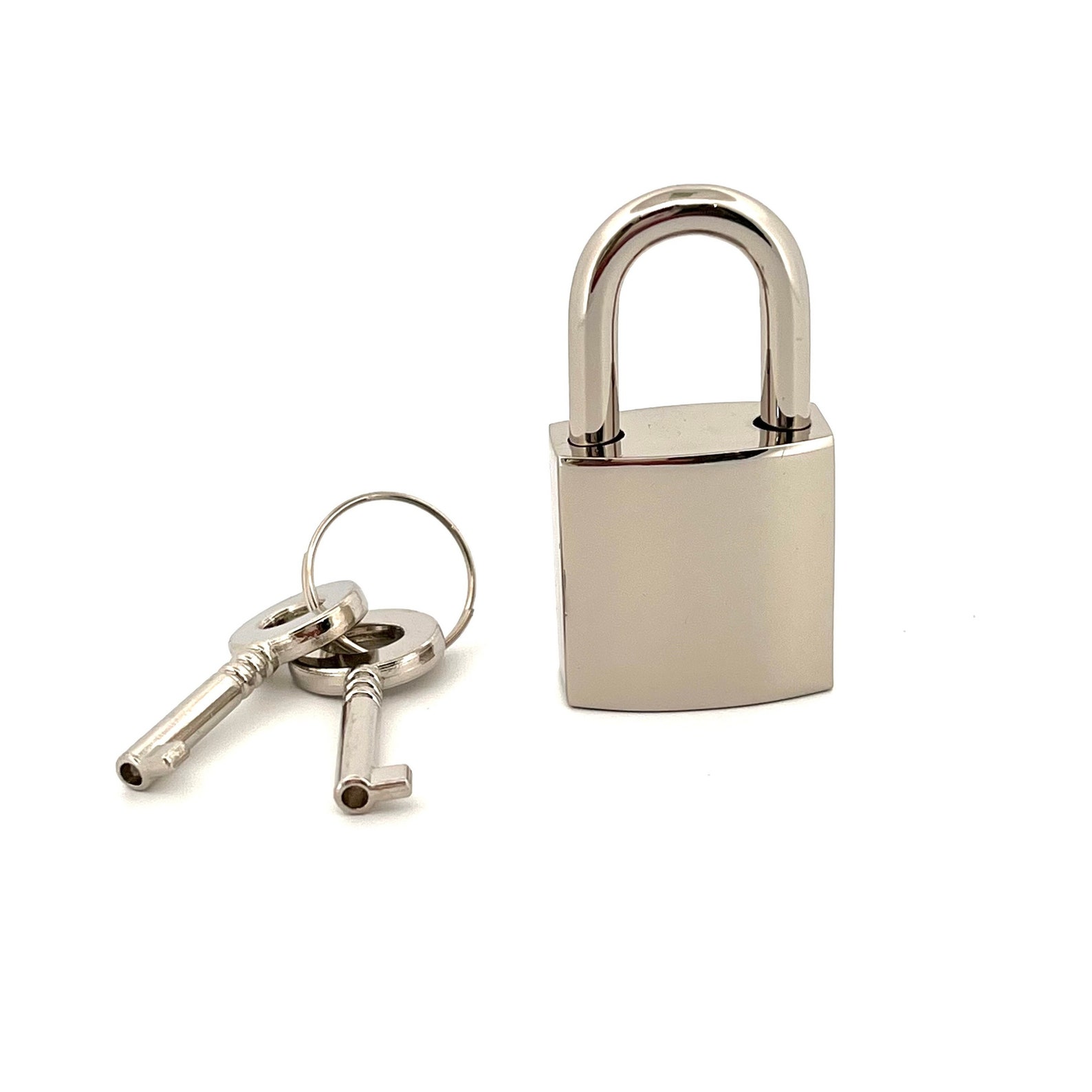 Small Rose Gold Square Padlock Lovelock With Keys - Etsy