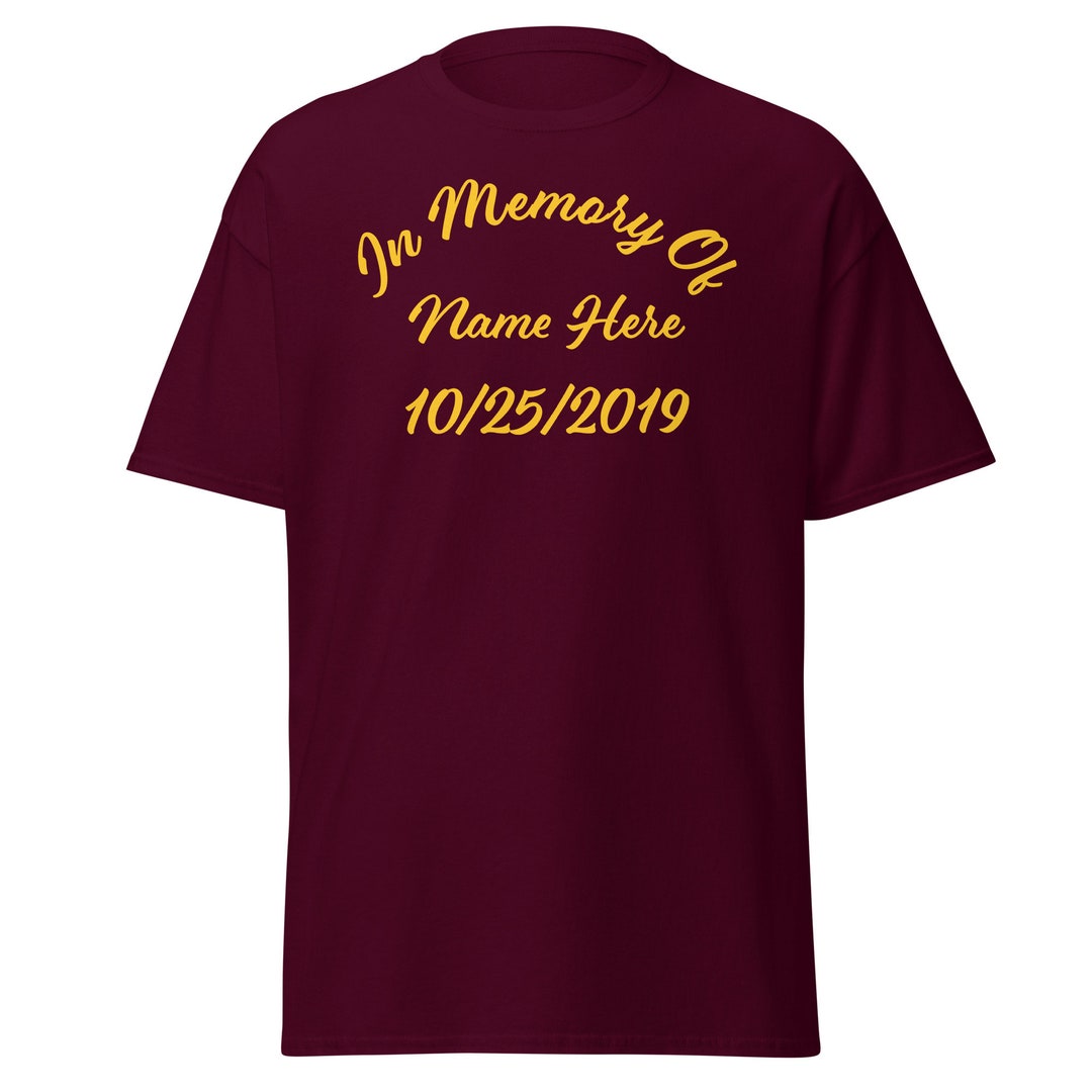 In Memory of Classic Custom Memorial T-shirt - Etsy