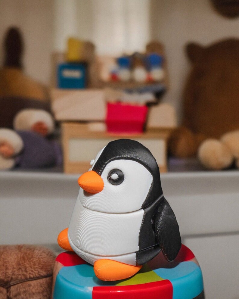 3D Printed Chubby Penguin Fidget Toy - Etsy