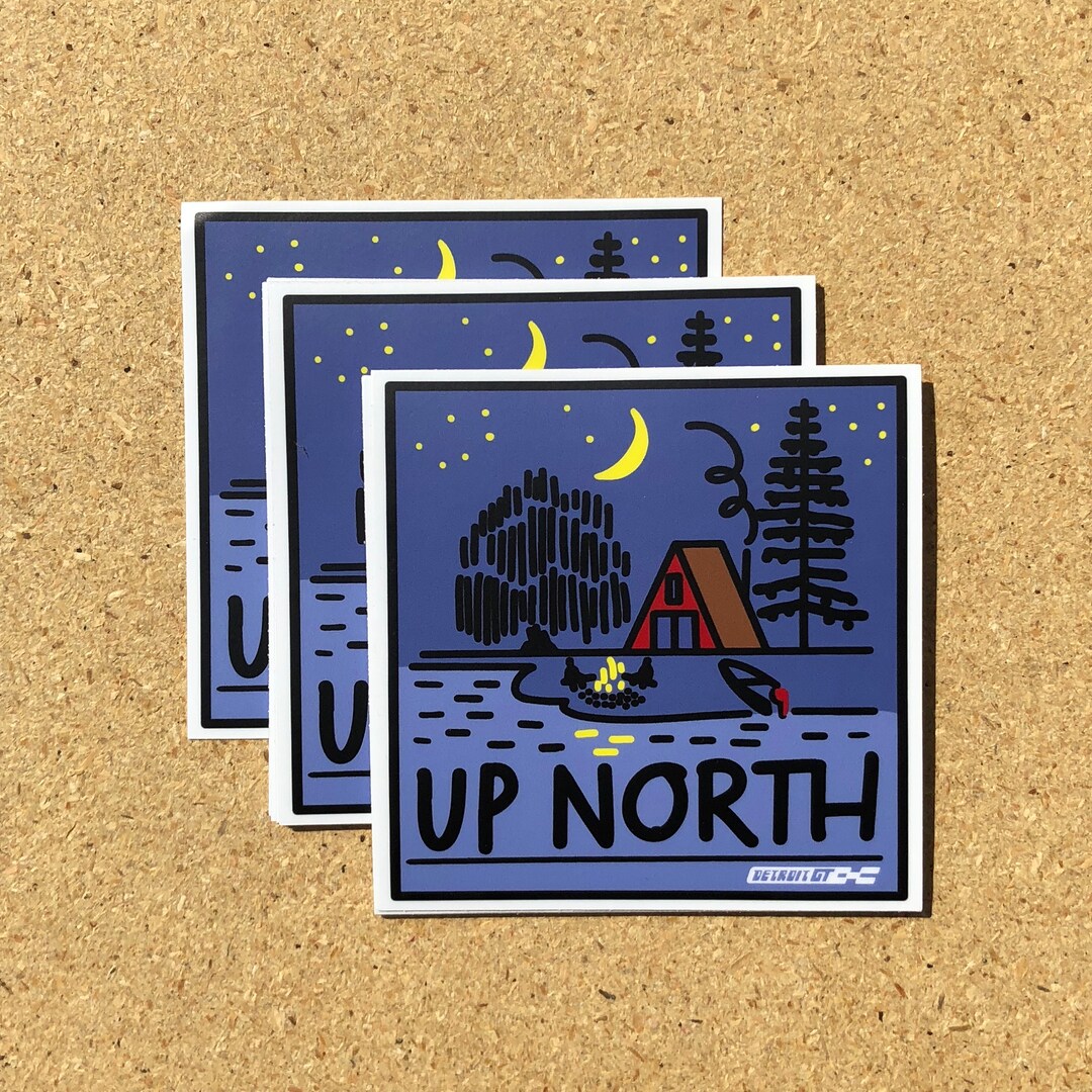 Cabin up North Sticker - Etsy