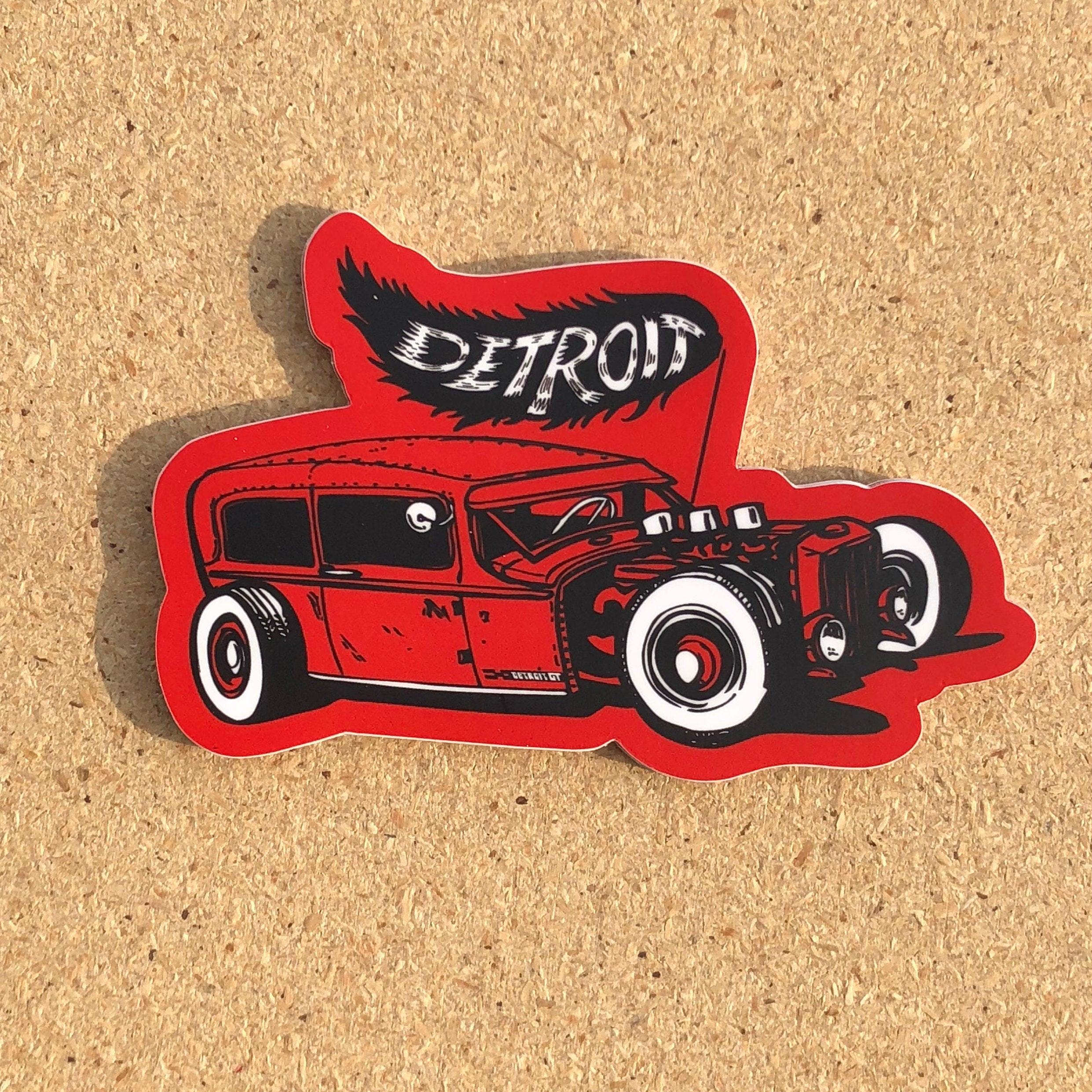 Detroit Rat Rod - Sticker - Etsy