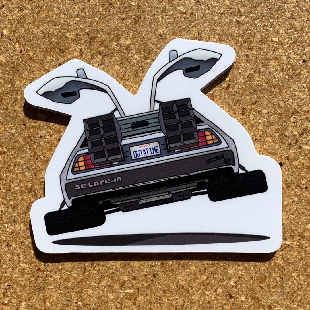 Back to the Future Car - Sticker - Etsy