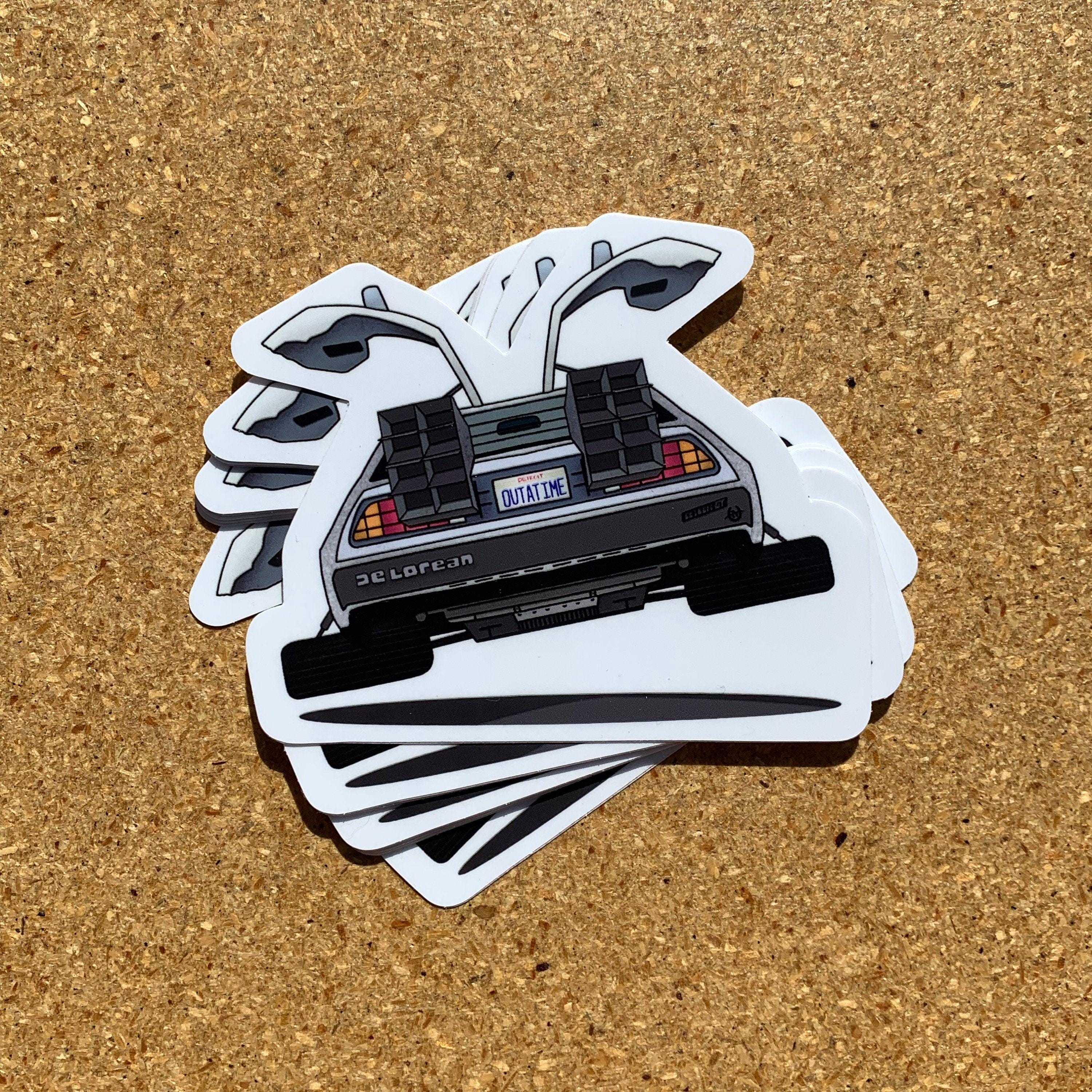 Back to the Future Car - Sticker - Etsy