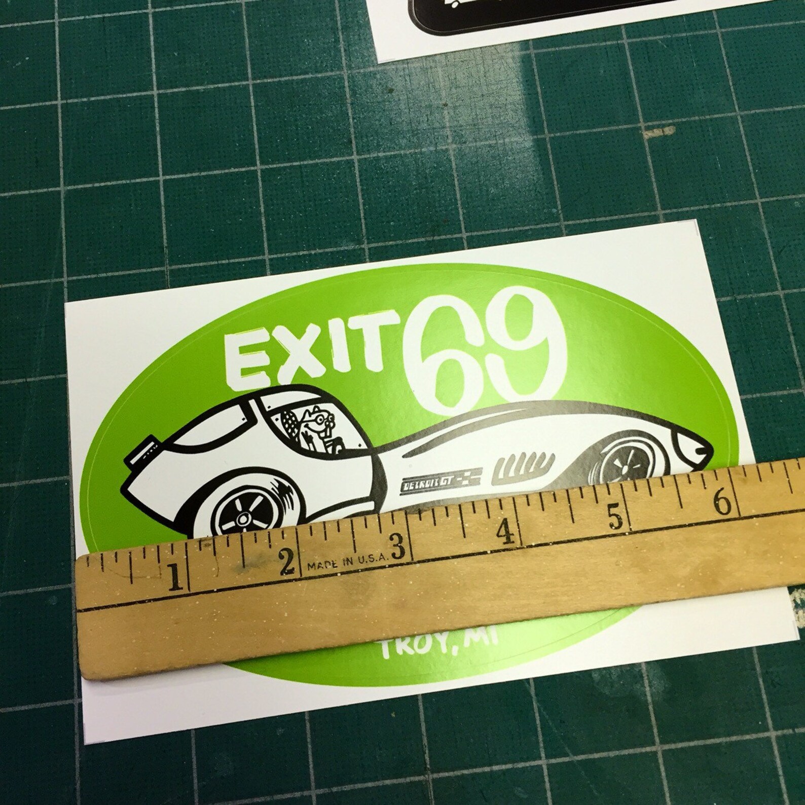 Exit 69 Big Beaver Rd sticker | Etsy