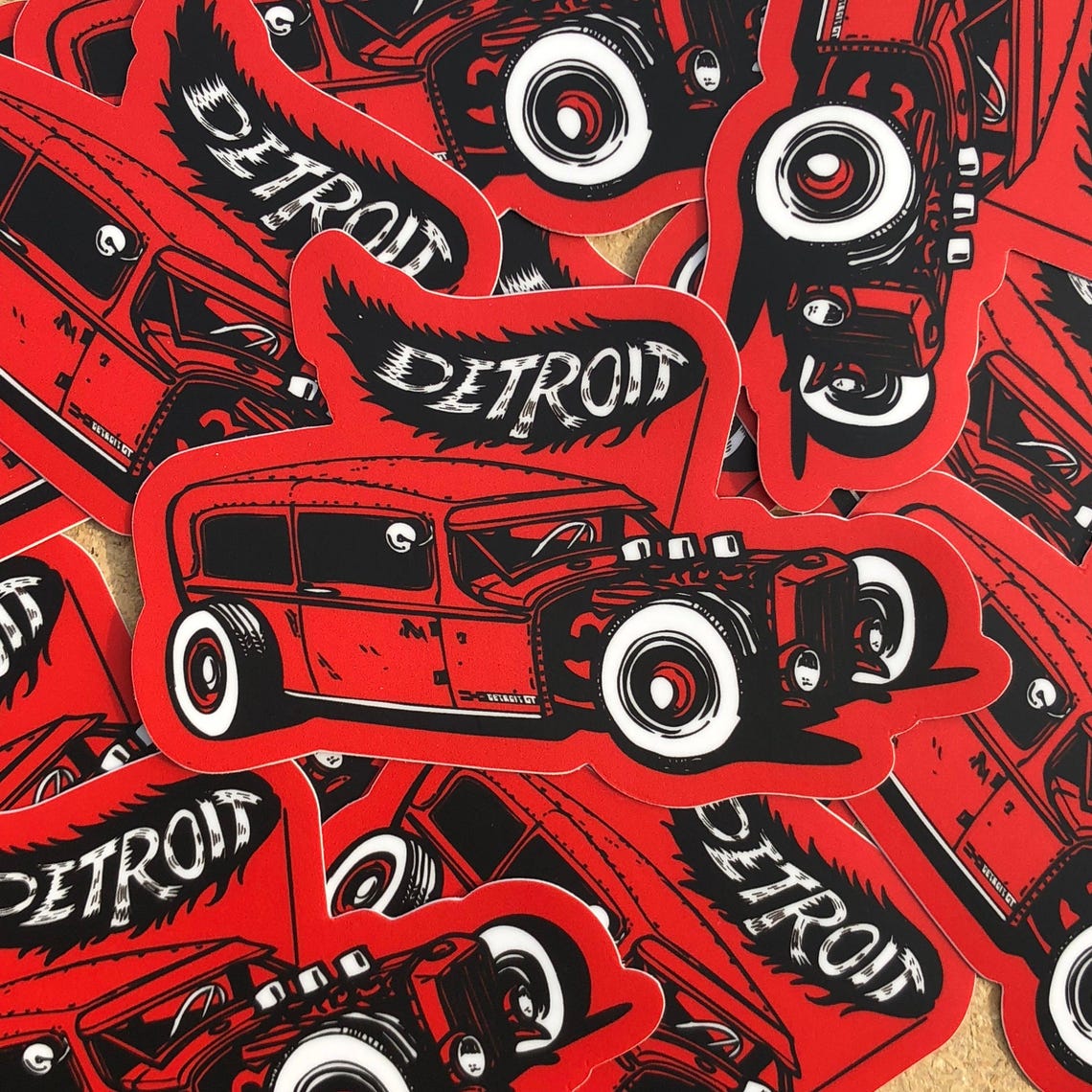 Detroit Rat Rod - Sticker - Etsy
