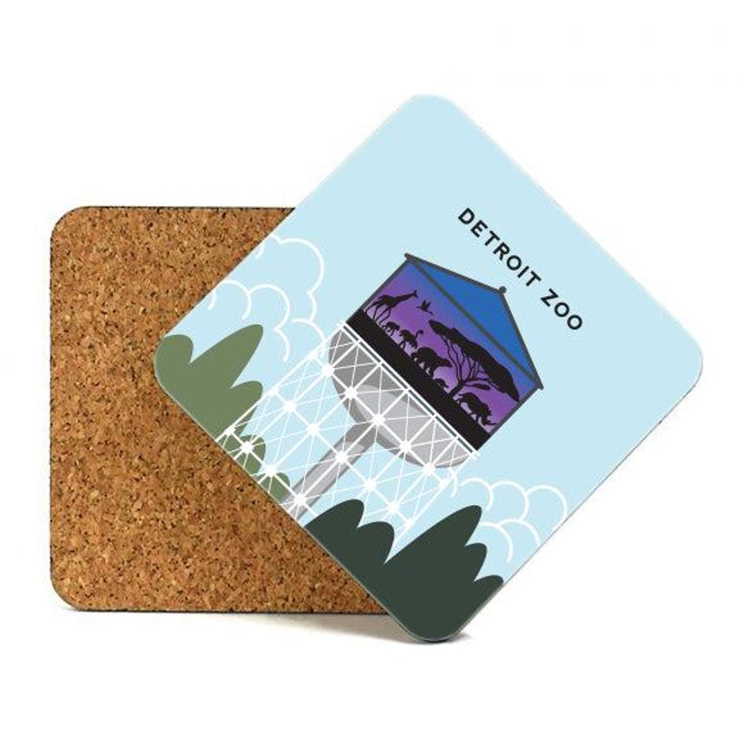 Detroit Zoo Coaster - Etsy