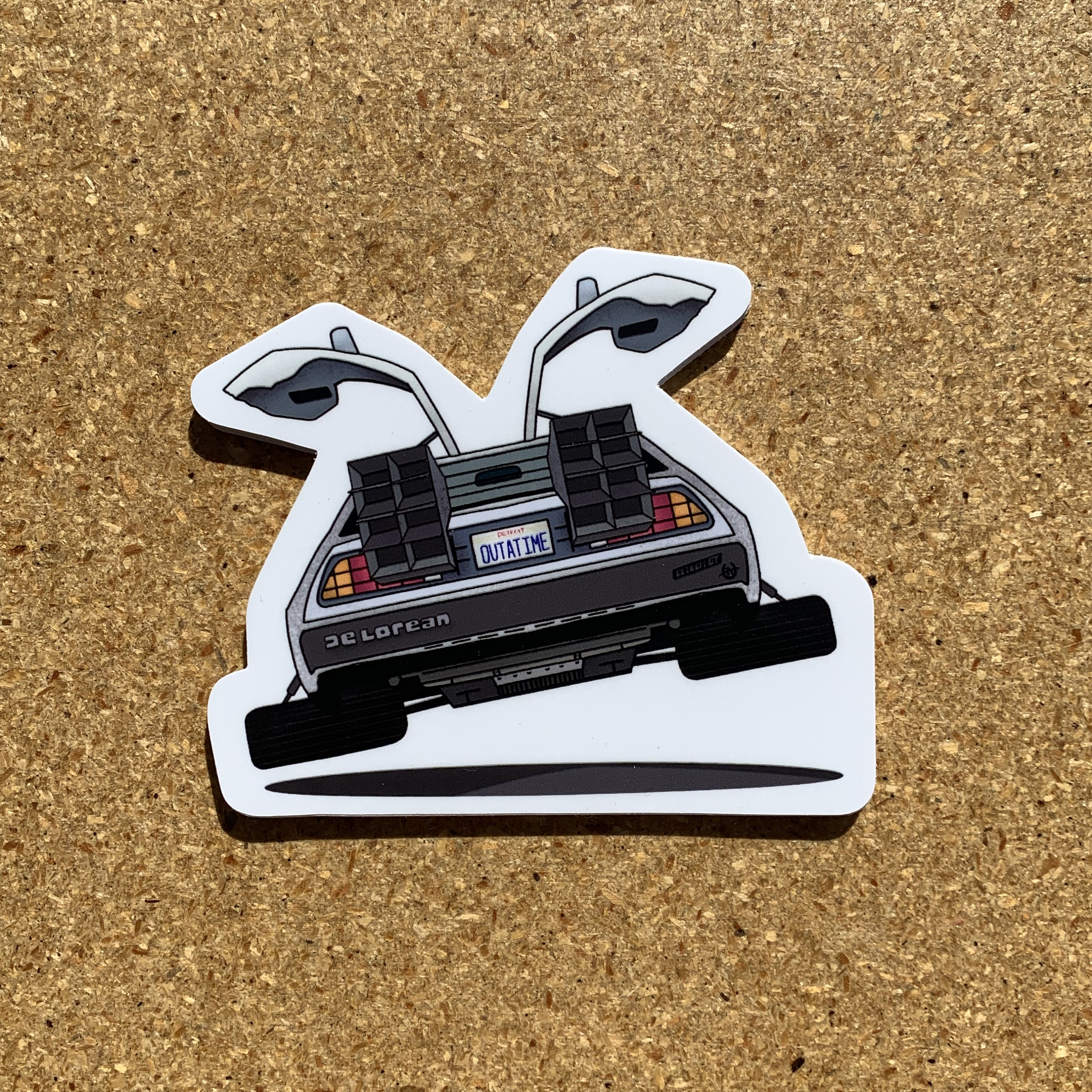 Back to the Future Car Sticker | Etsy