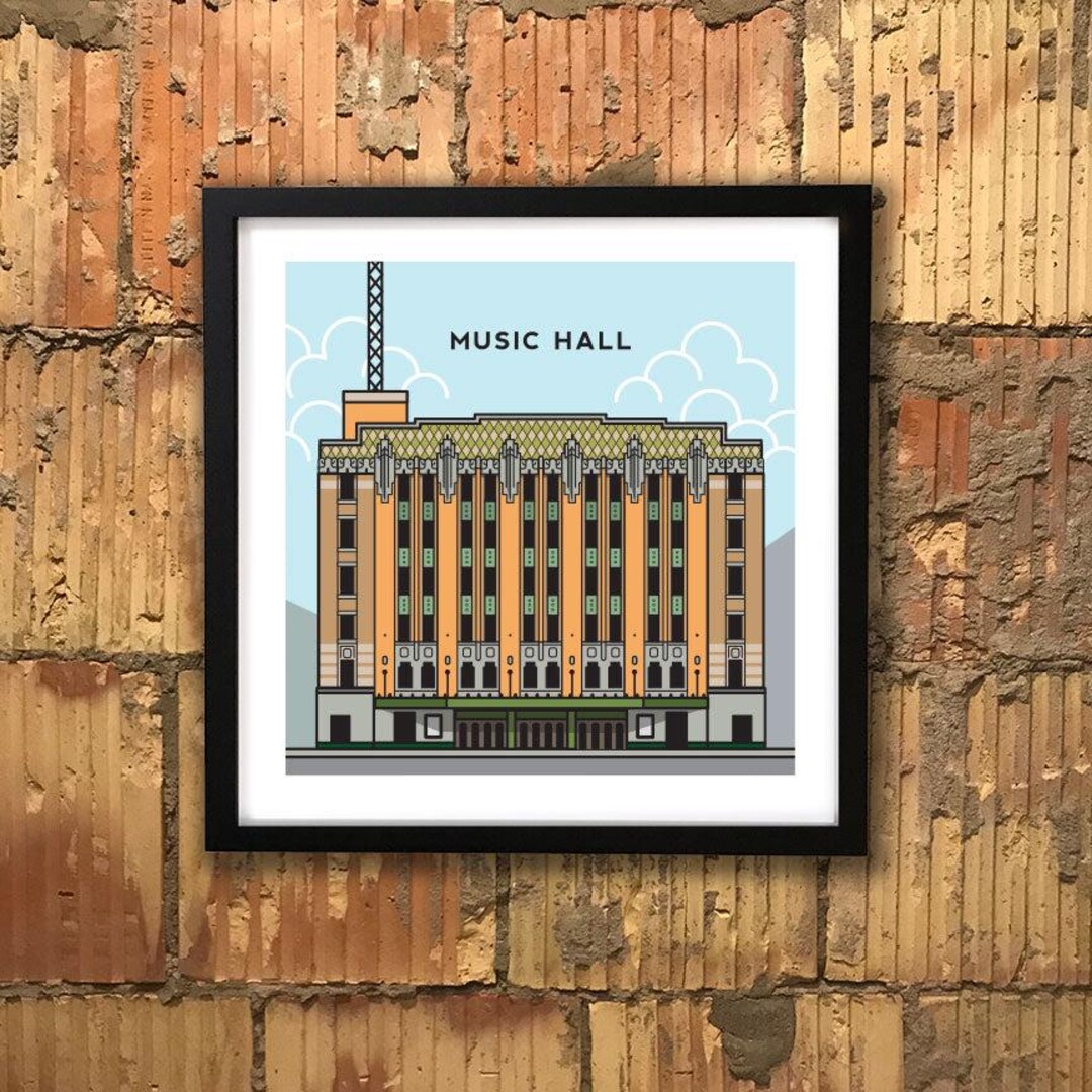 Music Hall Print - Etsy