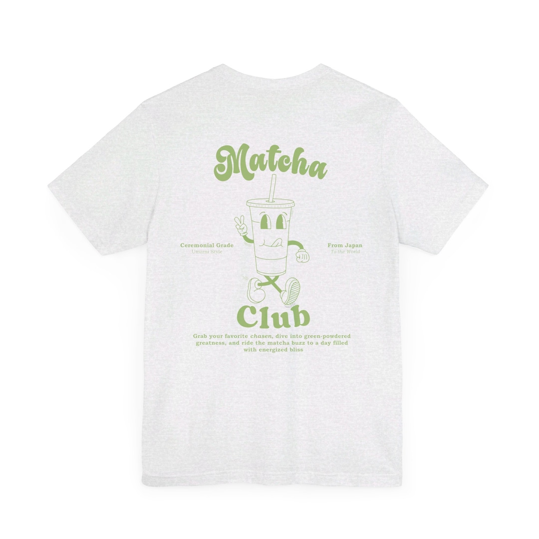 Matcha Club Tshirt, Matcha Lover Gift Idea Japanese Inspired Retro ...